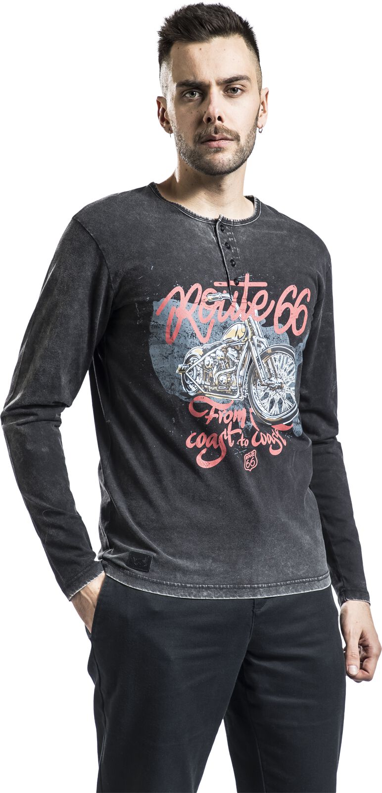 Rock Rebel X Route 66 - Longsleeve | Rock Rebel by EMP Pitkähihainen ...